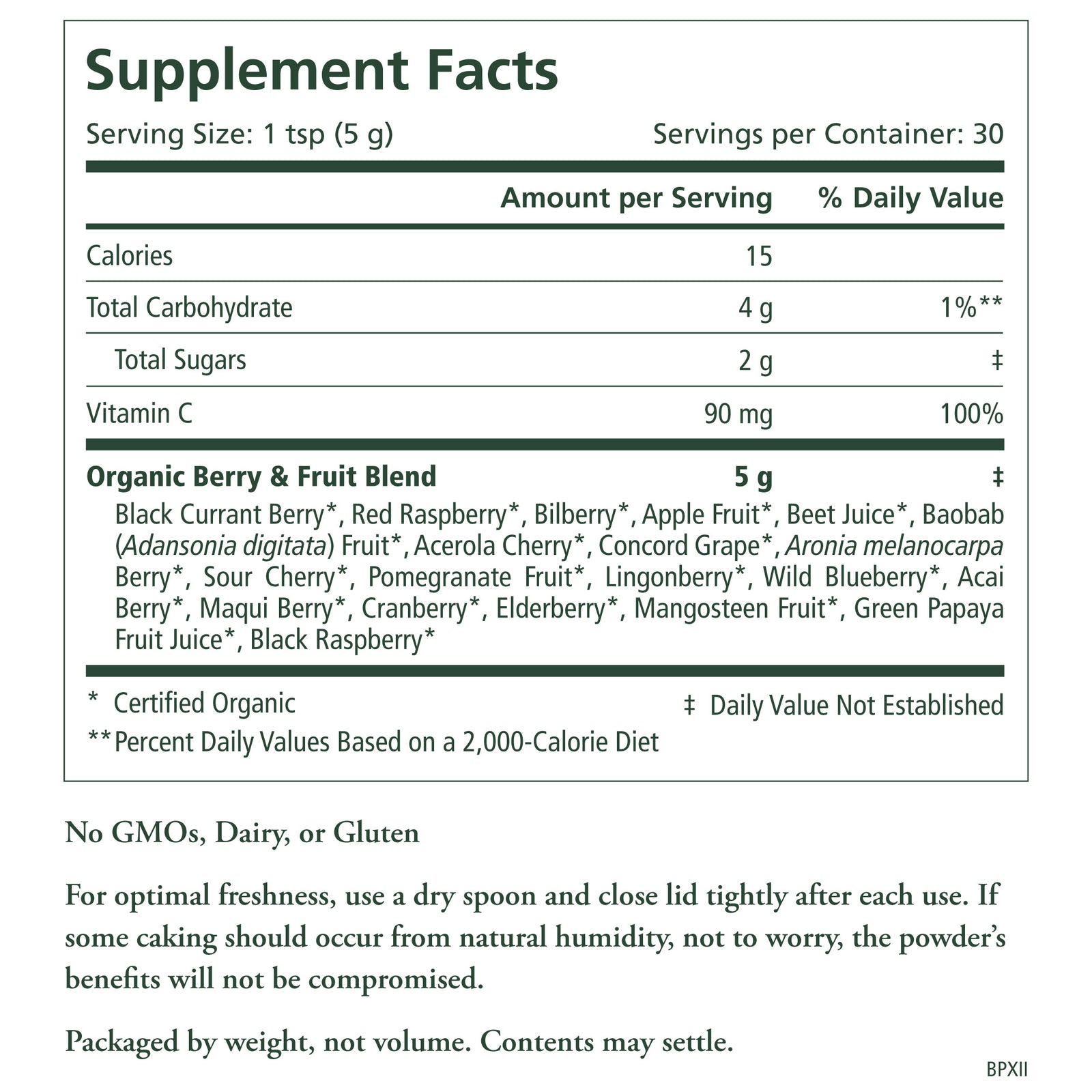 Organic Berry Power™ - Berry Powder with Acai Berry, Maqui Berry, and ...