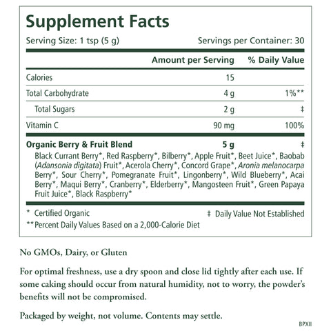 Organic Berry Power™ - Berry Powder with Acai Berry, Maqui Berry, and ...
