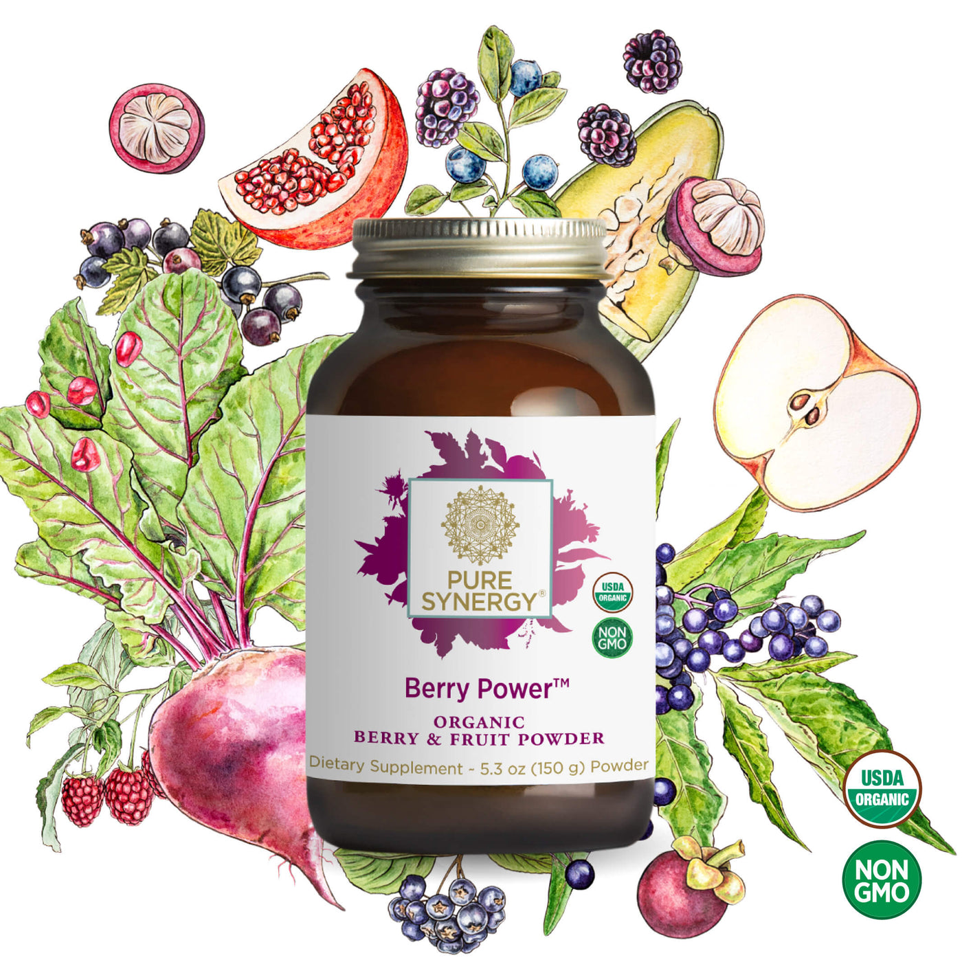 Organic Berry Power™ - Berry Powder with Acai Berry, Maqui Berry, and ...