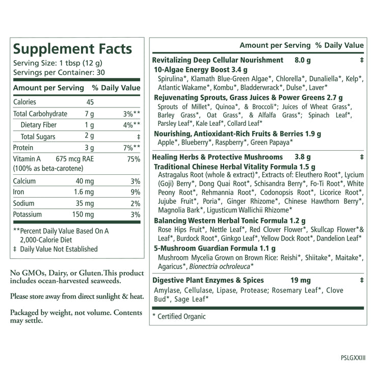 Pure Synergy® Superfood Powder | Organic Green Superfood