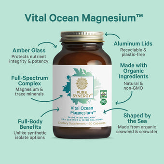 Vital Ocean Magnesium - Organic Magnesium Supplement for Sleep and ...