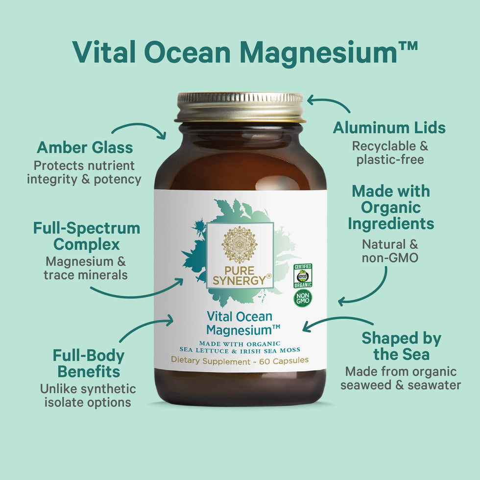 Vital Ocean Magnesium - Organic Magnesium Supplement for Sleep and ...