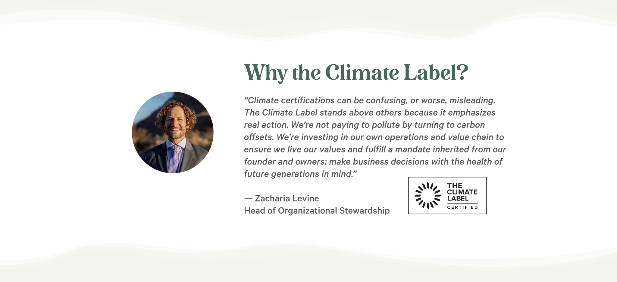 Climate Label Certified – Pure Synergy