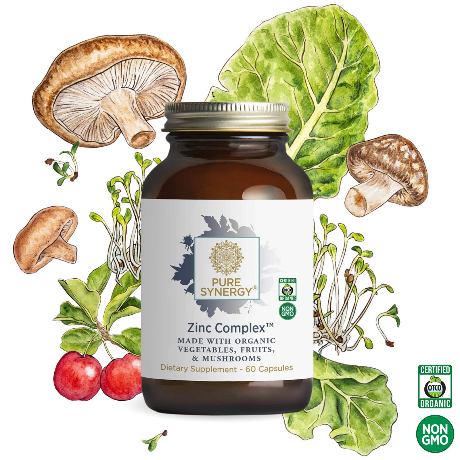 Zinc Complex™ - Zinc Supplement Tablets with Certified Organic Whole ...